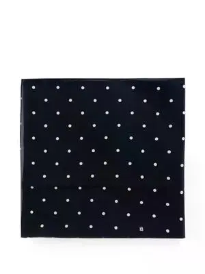 Dolce & Gabbana Polka-dot Silk Scarf - Blue