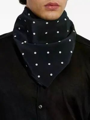 Dolce & Gabbana Polka-dot Silk Scarf
