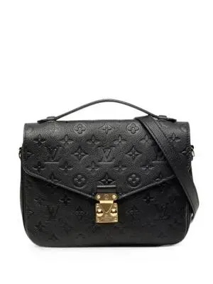 LOUIS VUITTON 2020 Monogram Empreinte Pochette Metis Satchel - Black