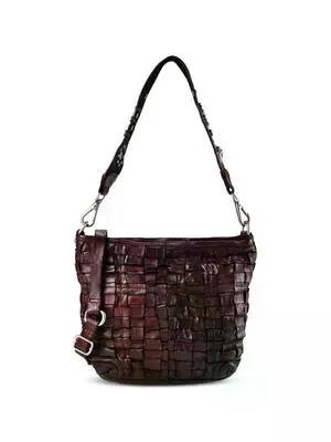 CAMPOMAGGI Beth Interwoven Shoulder Bag - Brown