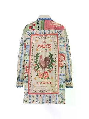 Agua Bendita Anastasia Graphic Print Button-down Shirt