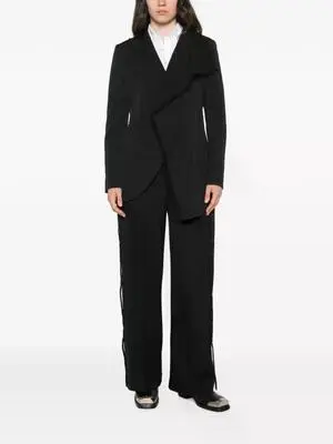 Yohji Yamamoto Asymmetric Frayed-edge Jacket