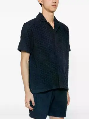 Orlebar Brown Howell Geometric Pattern Shirt