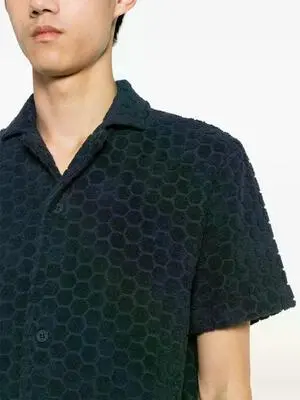 Orlebar Brown Howell Geometric Pattern Shirt