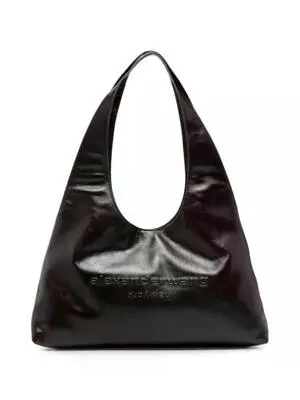 Alexander Wang Medium Pike Logo-embossed Leather Tote Bag - Brown