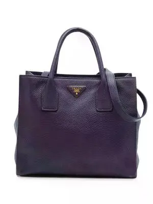 Prada Vitello Daino Open Convertible Tote Satchel