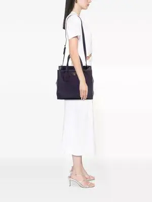 Prada Vitello Daino Open Convertible Tote Satchel