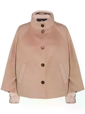 MOORER Layered Funnel-neck Jacket