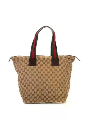 Gucci Gg Supreme Web Tote Bag