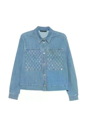 BETTY BARCLAY Embellished Pocket Shirt - Blue