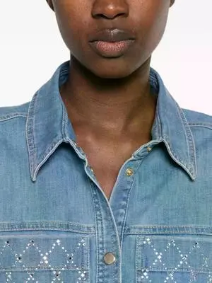 BETTY BARCLAY Embellished Pocket Shirt