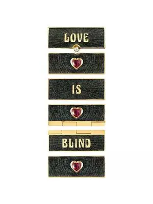 MARIE LICHTENBERG Love Is Blind Diamond And Ruby Necklace