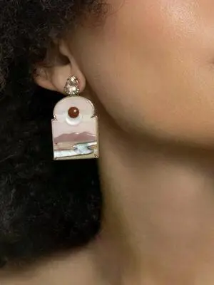 SILVIA FURMANOVICH Morganite And Opal Earrings - Pink