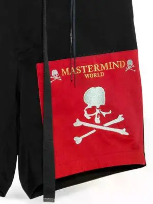 MASTERMIND WORLD Logo Patch Buckled Shorts