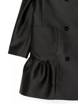 Dice Kayek Sequin-embellished Ruffled Coat