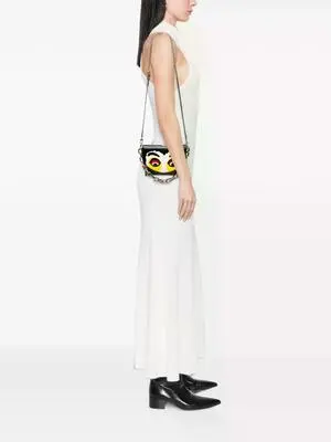 LOUIS VUITTON 2017 Monogram And Epi Printed Kabuki Masks Pochette Satchel - Black