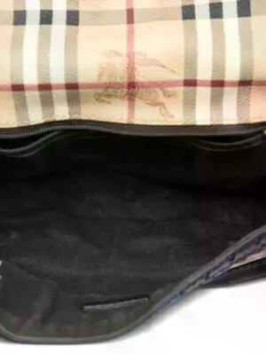 Burberry Haymarket Check Coated Canvas Brogues Doyle Crossbody Bag