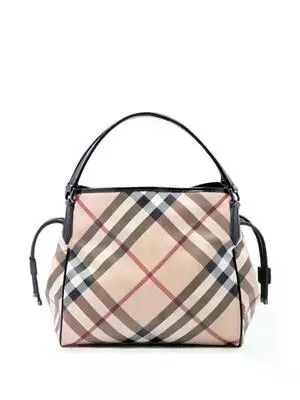 Burberry 2000-2017 Supernova Check Coated Canvas Bilmore Tote Bag