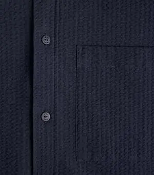 WITH NOTHING UNDERNEATH Seersucker The Weekend Shirt