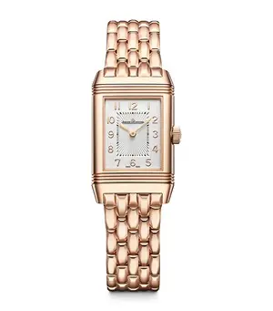 JAEGER-LECOULTRE Rose Gold And Diamond Reverso One Duetto Watch - Grey