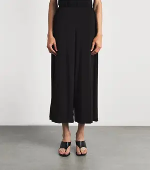 Issey Miyake Drape Jersey Cropped Trousers