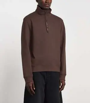 Sandro Cotton Half-zip Sweater
