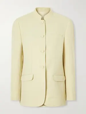 LIBEROWE Alef Wool-blend Gabardine Jacket - Yellow