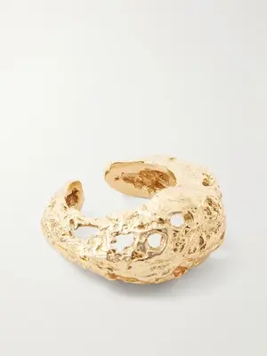 PAOLA SIGHINOLFI 18 Karat -plated Pewter Textured Ring - Gold