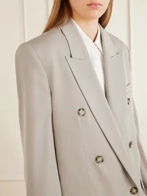 Stella McCartney Double-breasted Oversized Wool-twill Blazer