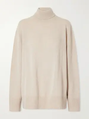 THE ROW Stepny Wool And Cashmere-blend Turtleneck Sweater - Neutrals