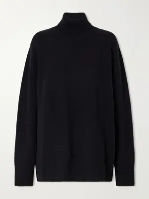 THE ROW Stepny Wool And Cashmere-blend Turtleneck Sweater - Black