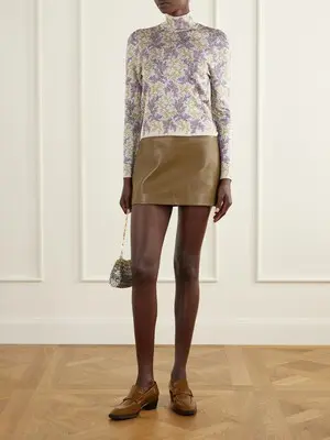 Rabanne Intarsia-knit Turtleneck Sweater
