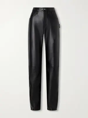 Altuzarra Mills Leather Straight-leg Pants