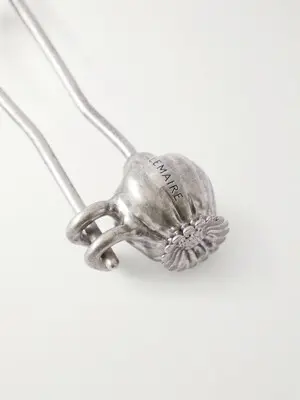LEMAIRE Thistle Silver-tone Bag Charm