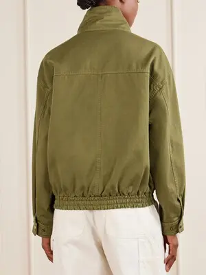 NILI LOTAN Klaire Cotton Shell Blouson Jacket