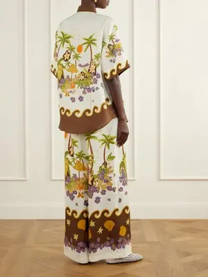 ALEMAIS Island Cove Printed Linen Shirt