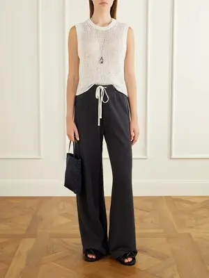 JAMES PERSE Cotton Wide-leg Track Pants