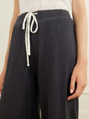 JAMES PERSE Cotton Wide-leg Track Pants
