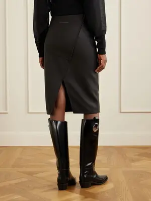 MAISON MARGIELA Wool-blend Felt Midi Skirt