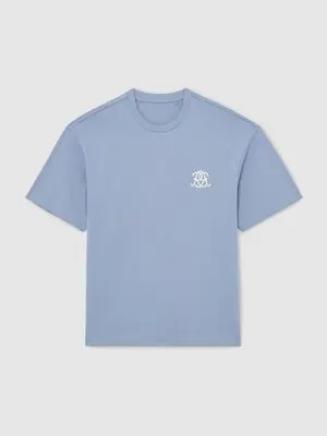 REISS Monogram Butter Relaxed-fit T-shirt
