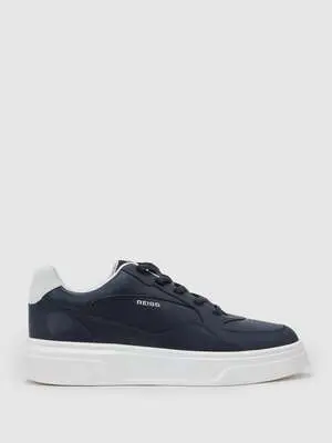 REISS Bonded-leather Chunky Sole Trainers