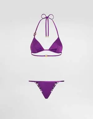 Dolce & Gabbana Triangolo+tanga Swimwear - Purple