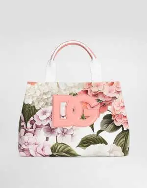 Dolce & Gabbana Hydrangeas-print Canvas Shopping Bag Accessories