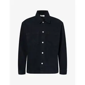 FRAME Patch-pocket Relaxed-fit Denim Overshirt - Sharp