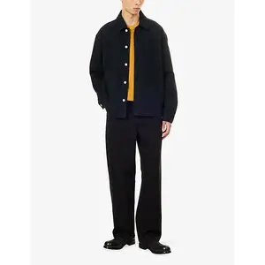FRAME Patch-pocket Relaxed-fit Denim Overshirt