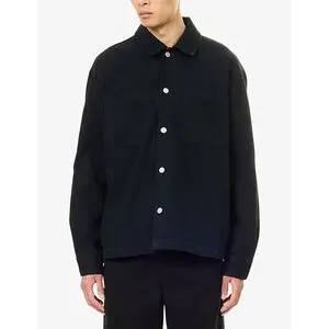 FRAME Patch-pocket Relaxed-fit Denim Overshirt