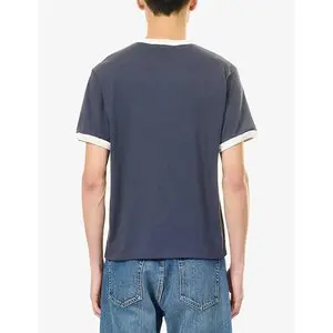 PALMES Slogan-embroidered Cotton-blend T-shirt