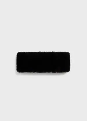 TOTEME Shearling Headband - Black