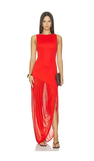 SRG Henry Maxi Dress In . Also - Red