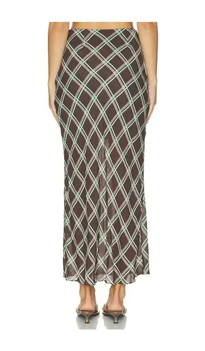 ALIGNE Yvonne Check Maxi Skirt In . Also
